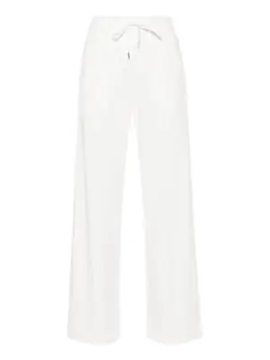 P.a.r.o.s.h Logo-embroidered Straight Leg Trousers - White
