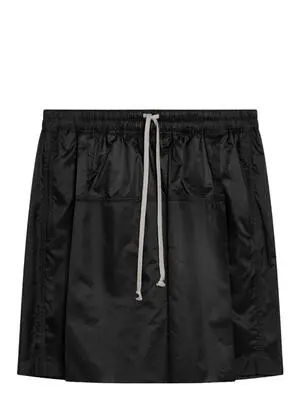 Moncler Logo Embroidered Drawstring Shorts - Black