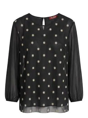 MAX MARA Max Mara Long-Sleeved Embroidered Jacket