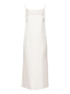 LOULOU STUDIO Sleeveless Square Neck Dress - White