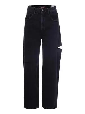 ICON DENIM LOS ANGELES Poppy Distressed Jeans - Black