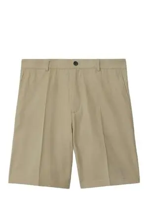 Burberry Knee-length Chino Shorts With Embroidered Logo - Skylark