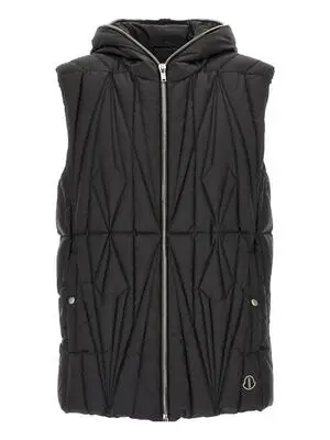 Moncler Geocamo Zipped Waistcoat - Black