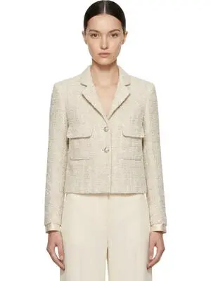 Marissa Chiara Long-sleeved Casual Jacket - White
