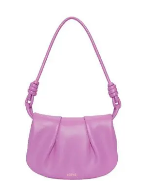 Loewe Paseo Satchel In Shiny Nappa Calfskin - Pink