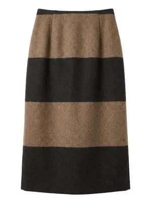 Max Mara All-over Dotted Pleated Midi Skirt - Black