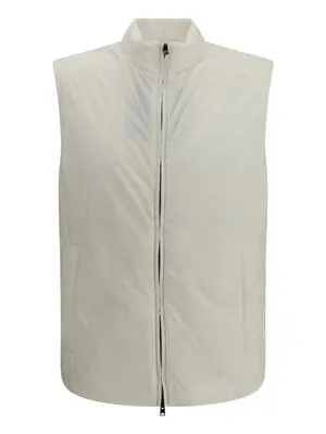 Herno Zip-up Sleeveless Gilet - Nude