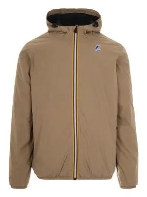K-WAY Hooded Casual Jacket - Brown