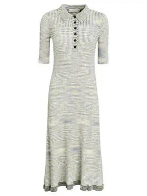 Proenza Schouler Proenza Schouler Button-Up Collared Midi Dress No