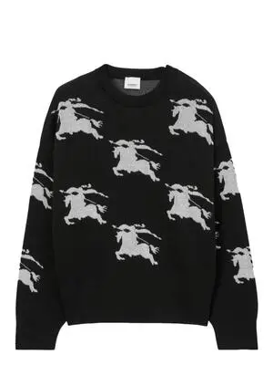 Burberry Ekd Jacquard Jumper - Black