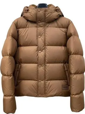 Burberry Hooded Cotton-padded Jacket - Brown