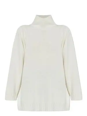 Max Mara Turtleneck Knitted Jumper - Cream