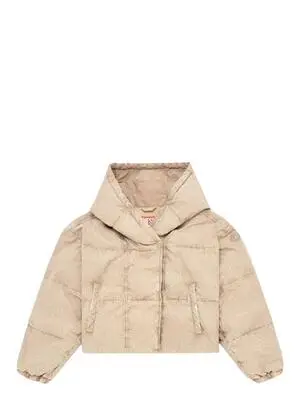 DIESEL® Hooded Padded Jacket - Beige