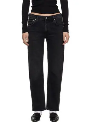 Citizens Of Humanity Anissa Straight Leg Jeans - Black