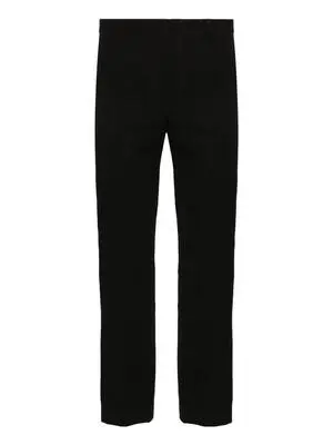 Dries Van Noten Straight Leg Tailored Trousers - Black