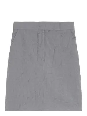 Max Mara Short Wool Cloth Skirt - Light Gray
