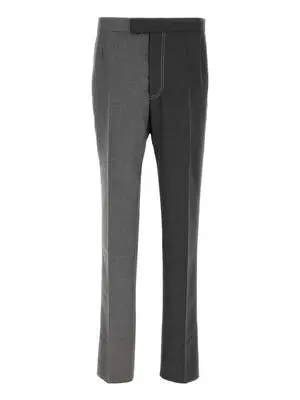 Thom Browne Two-tone Tailored Trousers - Medium Gray