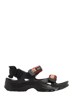 LANVIN X Suicoke Logo Patch Open Toe Sandals - Black