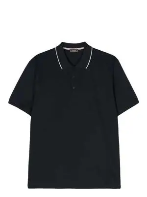 Peserico Cotton Polo Shirt - Black
