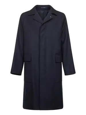Tagliatore Raglan Sleeve Coat - Black