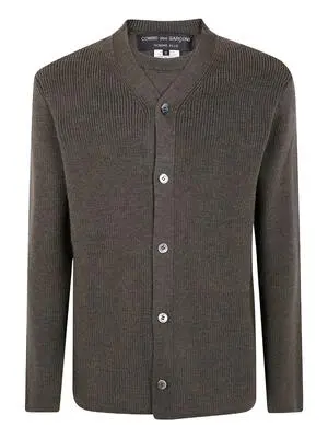 Comme Des Garçons Wool Cardigan - Khaki