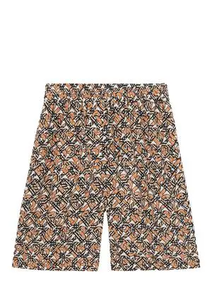 BURBERRY Monogram-pattern Knee-length Shorts