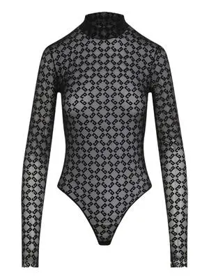 Givenchy 4g Motif Long-sleeved Bodysuit - Black