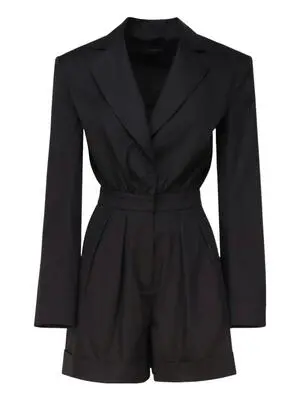 Andamane The Attico Collared Blazer Dress - Black