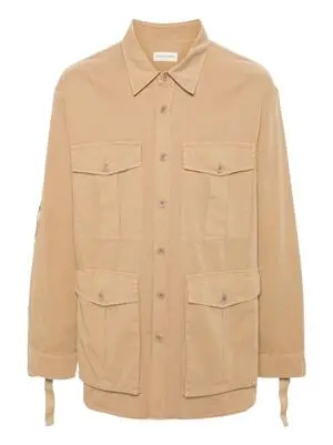 Dries Van Noten Long Sleeve Shirt Jacket - Nude