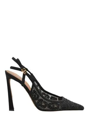 Dolce & Gabbana Lace Slingback Pumps - Black