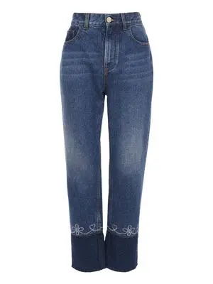 Chloé Masaya Cropped Straight-leg Jeans - Blue
