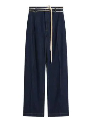 Sportmax Sportmax Nembi Pleat Detailed Jeans Black