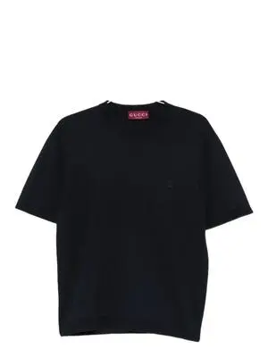 Gucci Silk Cotton T-shirt With Embroidery - No