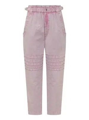 Isabel Marant Étoile High-waisted Pleated Casual Pants - Nude