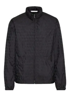 Valentino Garavani Toile Iconographe Windbreaker Jacket - Black