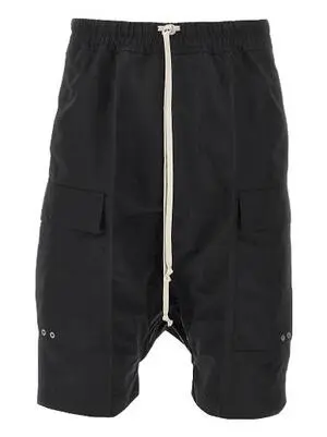 Rick Owens Cargo Drawstring Shorts - Black