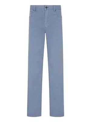 Emporio Armani Cotton Trousers - Blue