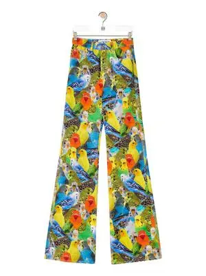 Loewe Parrot Print Slim Micro-flared Jeans - Multicolor