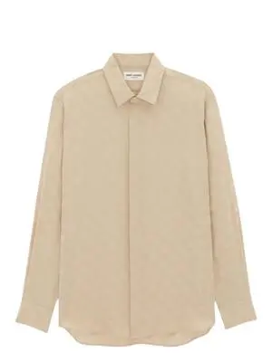 SAINT LAURENT Saint Laurent Dotted Long-Sleeved Shirt