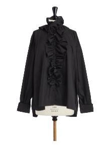 Dior Dior Blouse With Removable Ruched Collar Black