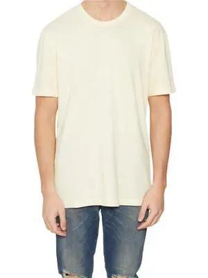 JAMES PERSE Round Neck Short Sleeve T-shirt - White