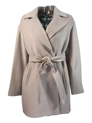 Max Mara Waist-laced Coat - Gray