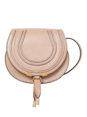 Chloé Small Marcie Saddle Bag - Dark Beige