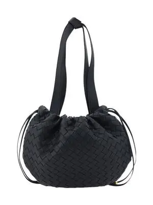 Bottega Veneta Woven Shoulder Bag - Black
