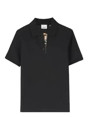 Burberry Cotton Polo Shirt - Black