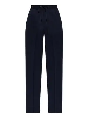 Iceberg Plaid Patterned Pleated Trousers - Black