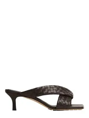 Bottega Veneta Riva Mules - Dark Chocolate