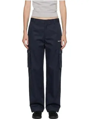 MARISSA CHIARA Belt Loop Casual Cargo Pants - Black