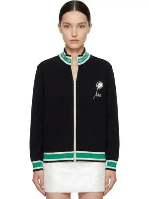 Marissa Chiara Zip-up Long Sleeve Jacket - Black