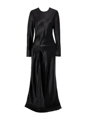 CHRISTOPHER ESBER Christopher Esber Palladium Satin Maxi Dress